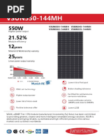 Renesola 300-310w US Data Sheet | PDF | Solar Panel | Electromagnetism