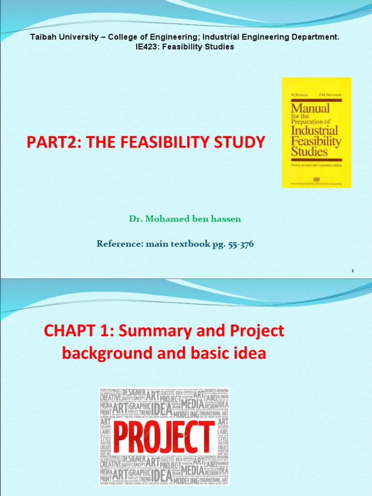 IE 423 Chapt 1 Part 2 | PDF | Feasibility Study | Investing
