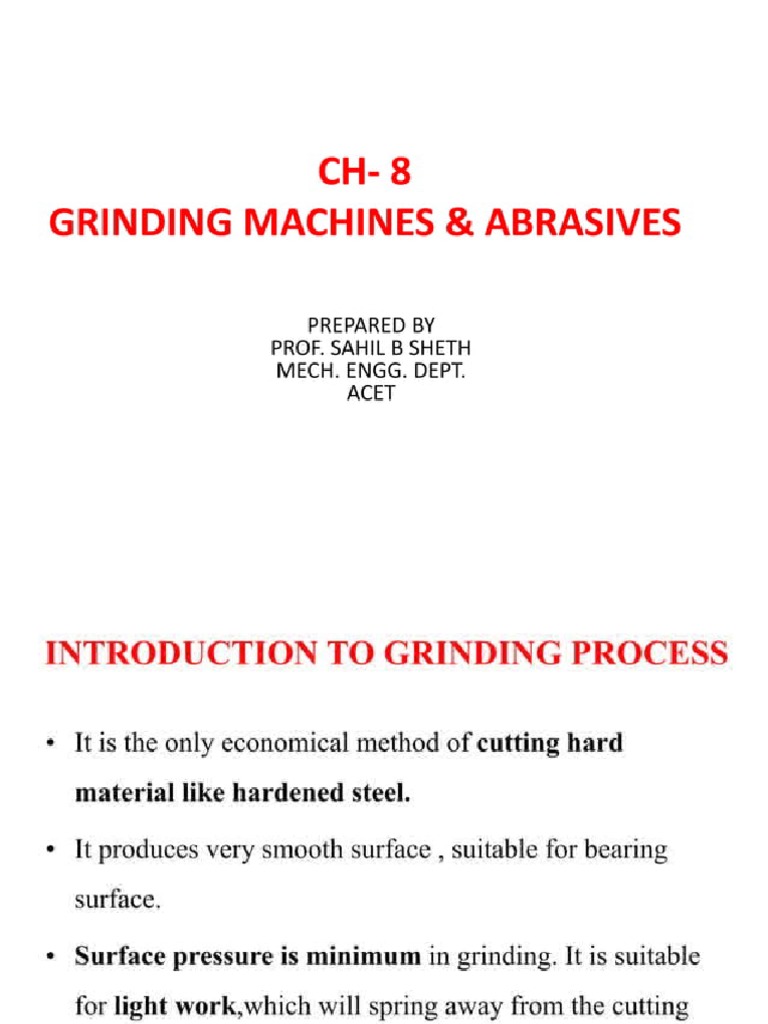 Grinding | PDF