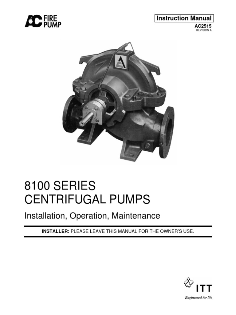 8100 Series PDF | PDF | Pump | Bearing (Mechanical)