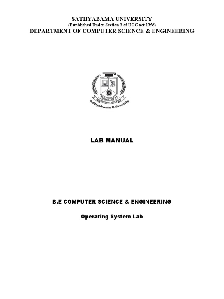 SCSX4301-OPERATING SYSTEM-Labmanual | PDF | Control Flow | Shell (Computing)