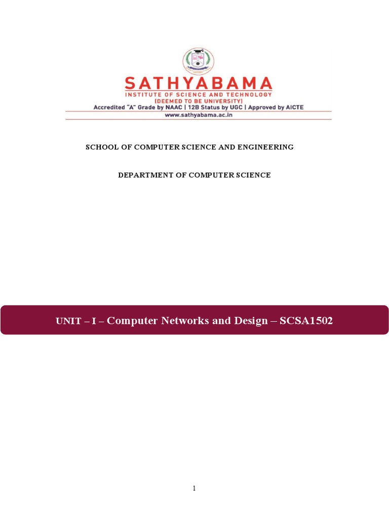 Unit 1 Course Material Pdf Computer Network Internet Protocols