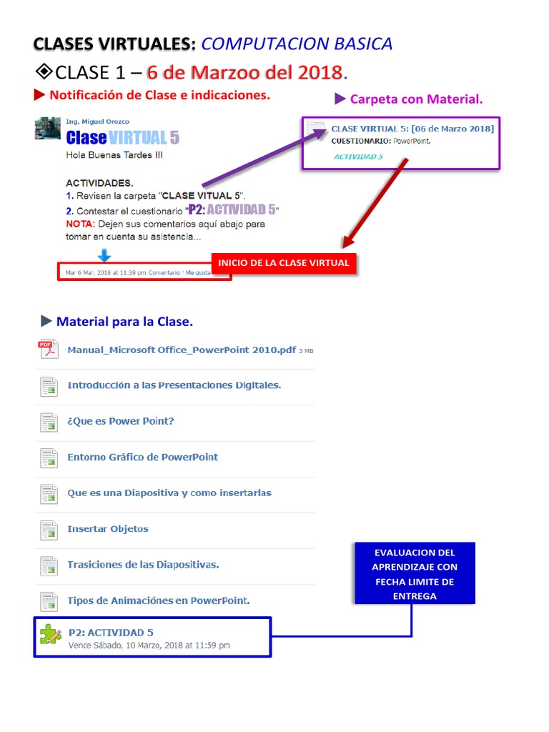 CLASES VIRTUALES - Computacion Basica | PDF
