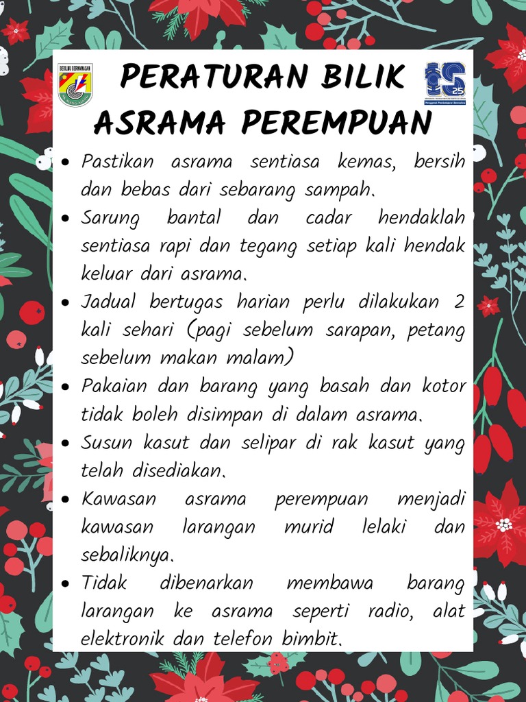 Peraturan Asrama | PDF