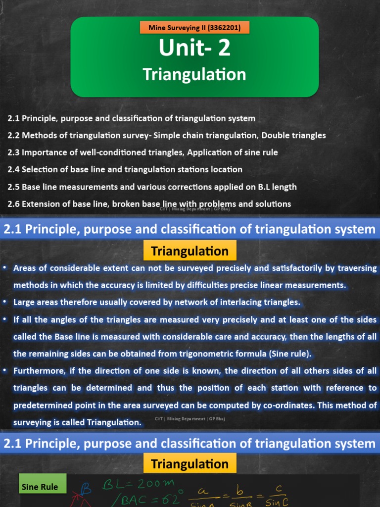 Unit 2 | Download Free PDF | Triangle | Surveying