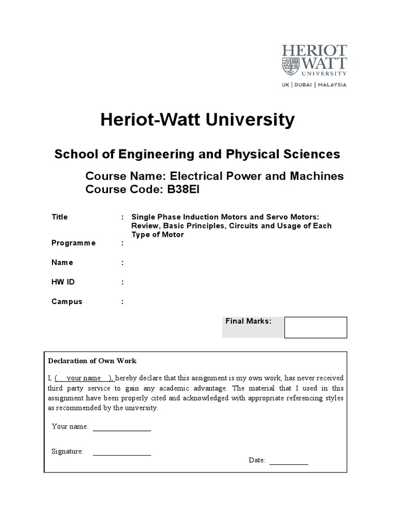 Assessment Cover Page 2023 | PDF