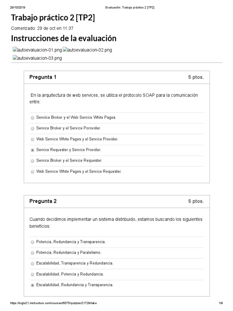 Evaluación - Trabajo Práctico 2 (TP2) | PDF | Computación distribuída ...