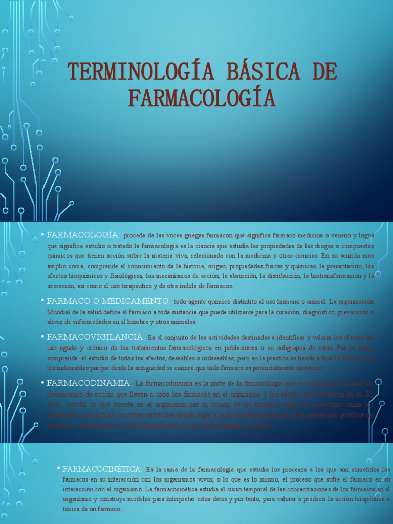 Coceptos Farmacologia Actualizados | PDF | Farmacología | Medicamentos con receta