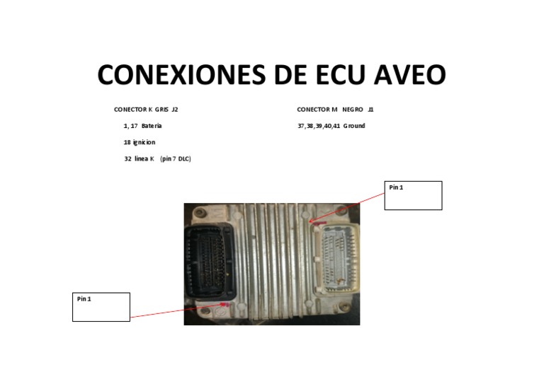 Conexiones de Ecu Aveo | PDF