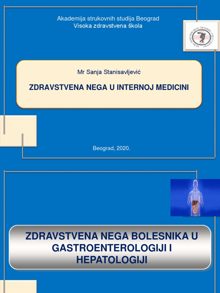 Zdravstvena Nega U Gastroenterologiji Sa Hepatologijom - BA | PDF