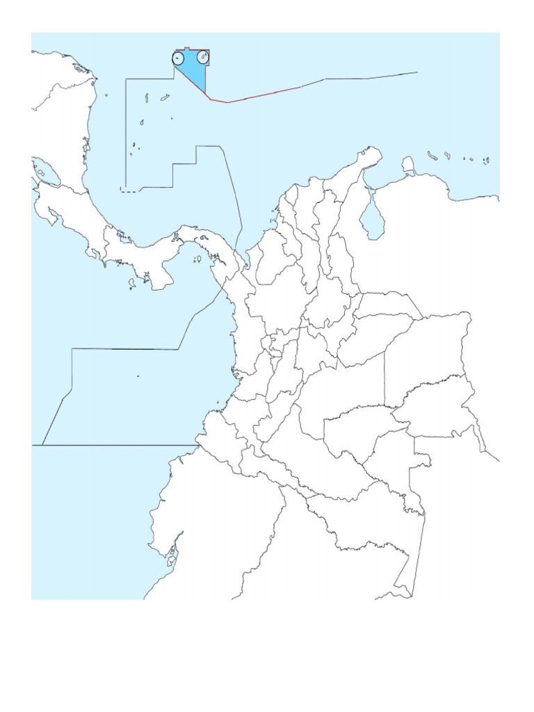 MAPA LÍMITES DE COLOMBIA | PDF