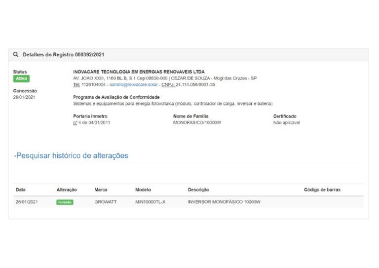 Inmetro Min 10000 TL X PDF | PDF