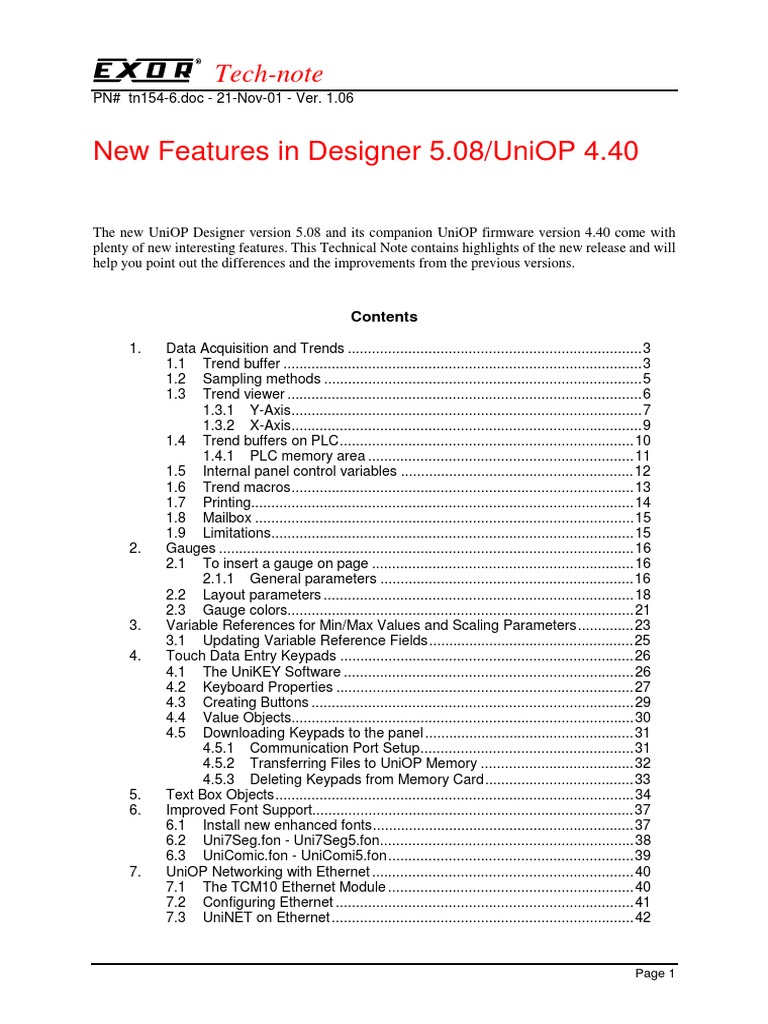 Uniop Designer 5.08 User Manual tn154-6 (NewFeaturesInDesigner5.08 ...