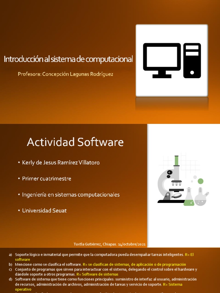 Actividad Software Isc 161021 | PDF | Software | Software de la aplicacion