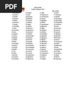 High School Spelling Bee Words List | PDF