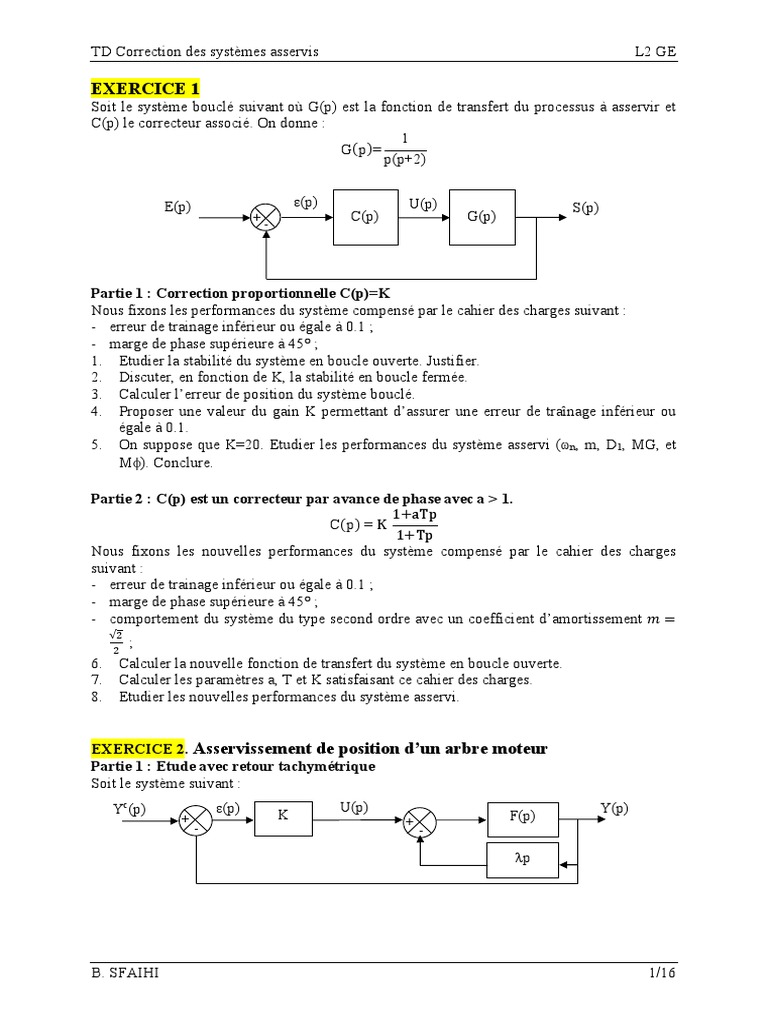 Td7-Correction Et Corrigés | PDF | Automatisation | Ingénierie