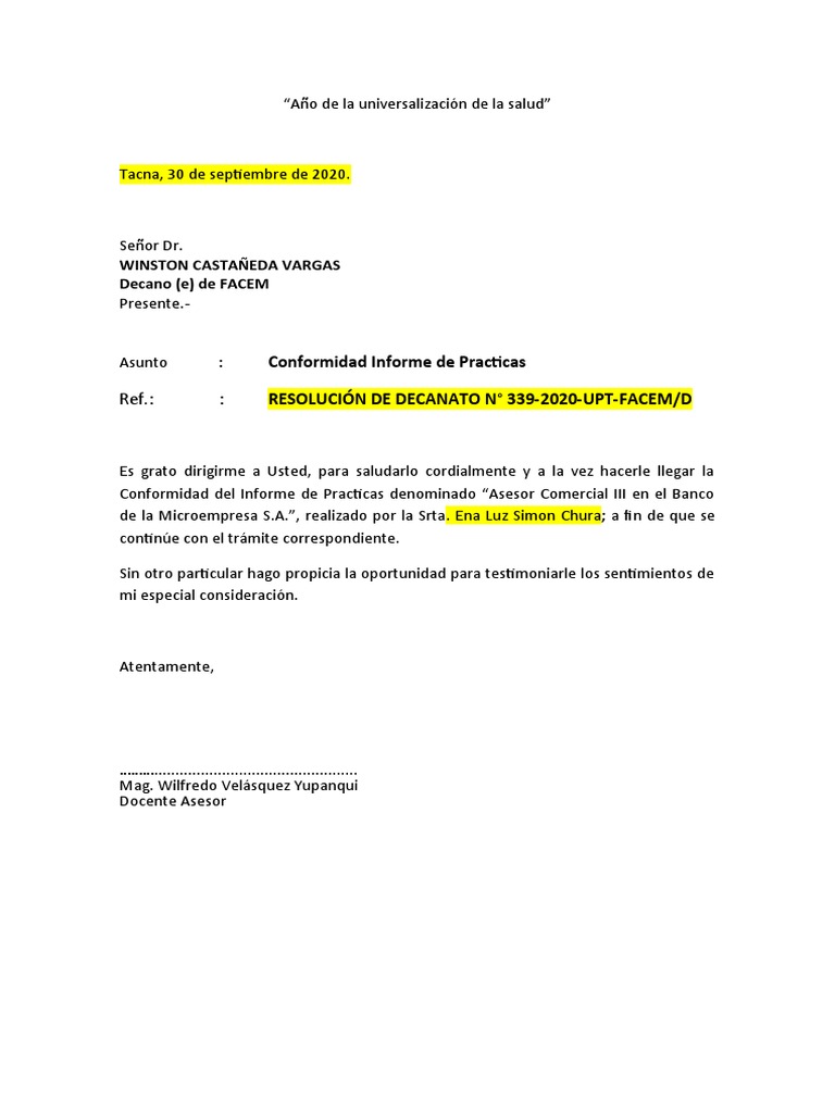 04 - Carta de Conformidad | PDF