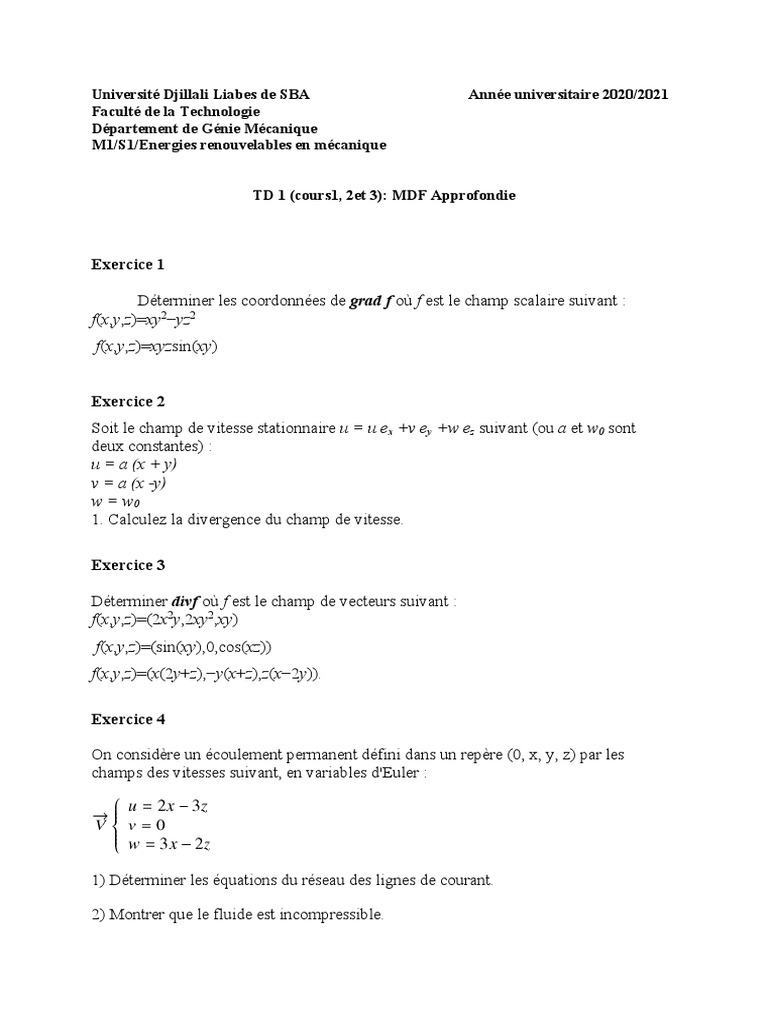 TD 1 Semaine1 MDF App | PDF