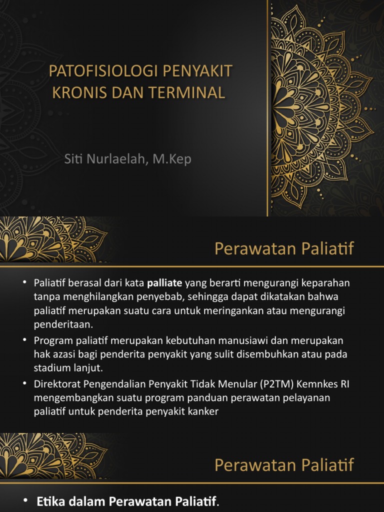 Patofis Penyakit Kronis Dan Terminal Paliatif | PDF