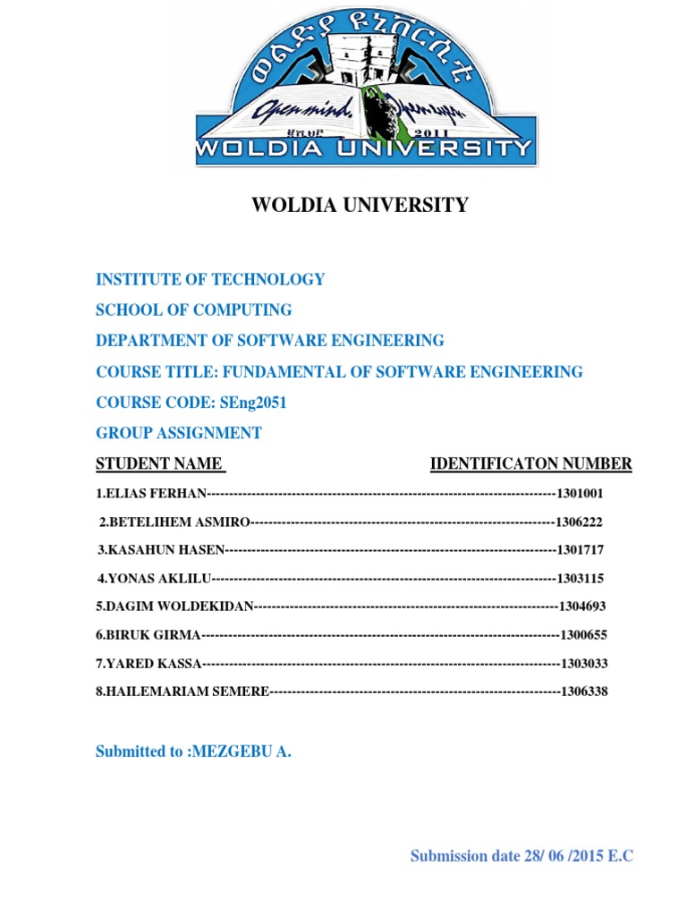 Woldia University | PDF | Software Testing | Software Release Life Cycle Woldia University | PDF | Software Testing | Software Release Life Cycle