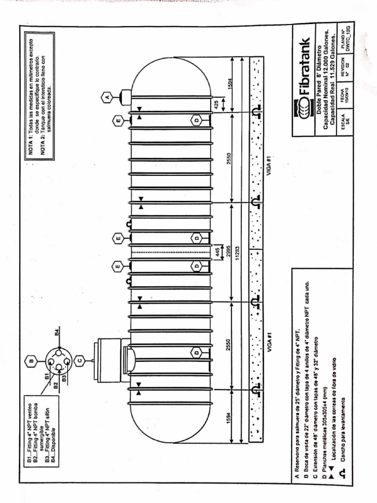Plano Tanques ENTERRADOS | PDF