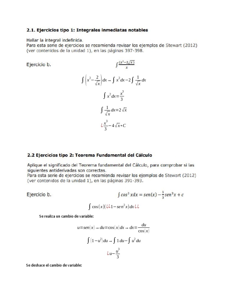 Definición de La Integral Como Antiderivada y Áreas Bajo La Curva | PDF ...
