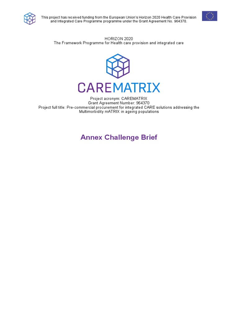 Challenge Brief-Exp | PDF | Health Care | Caregiver