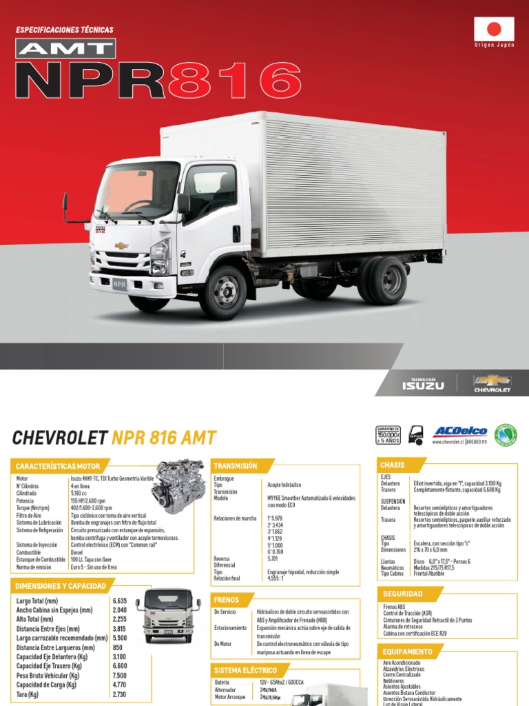 Ficha Tecnica SFRW35 | PDF | Eje | Vehículo de motor