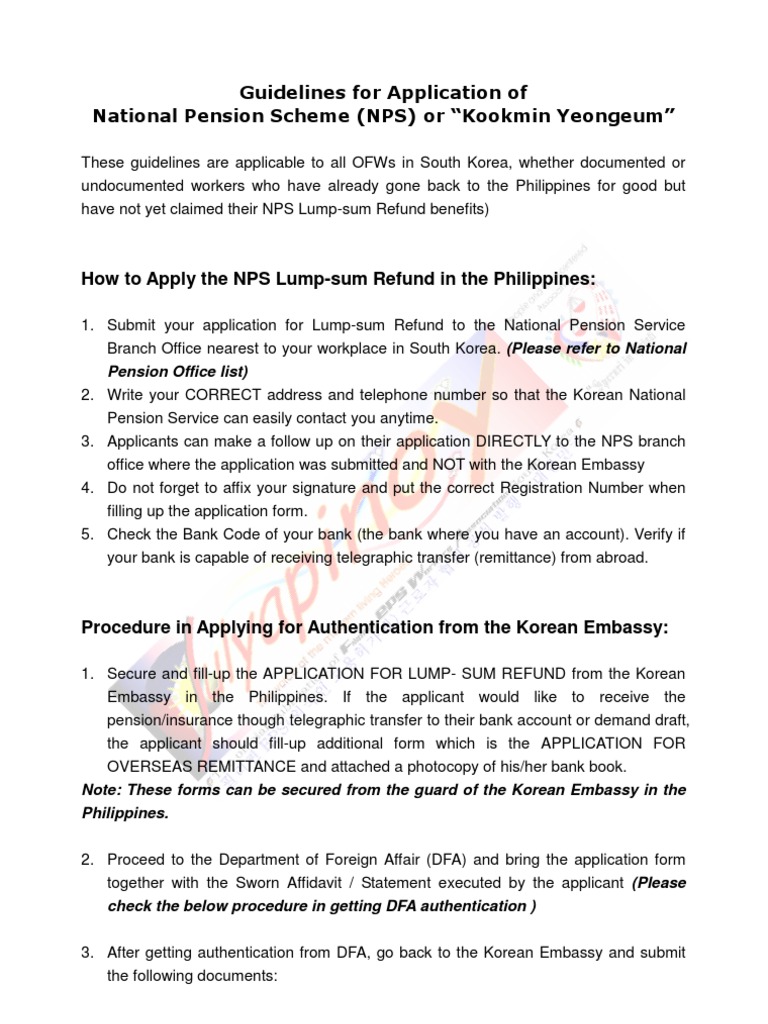 Guidelines For Application of NPS in Phil | PDF | Notary Public | Affidavit
