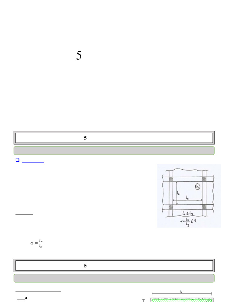 Chapitre 5 - Dalles Pleines Béton Armé | PDF | Béton armé | Sciences physiques