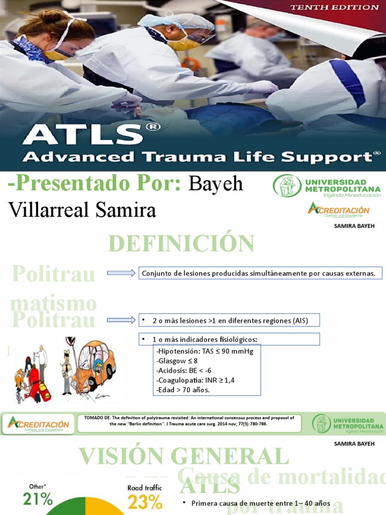 ATLS | PDF | Lesión | Especialidades Medicas