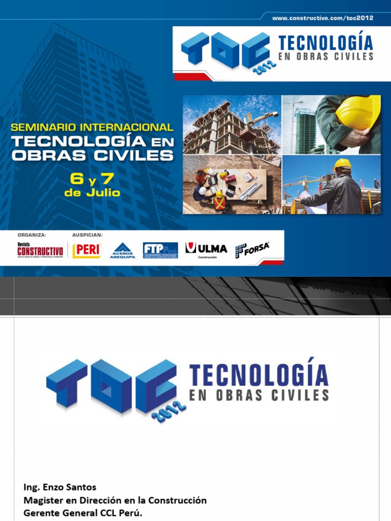 Tecnología en Obras Civiles, Ing. Enzo Santos | Descargar gratis PDF | Hormigón pretensado ...