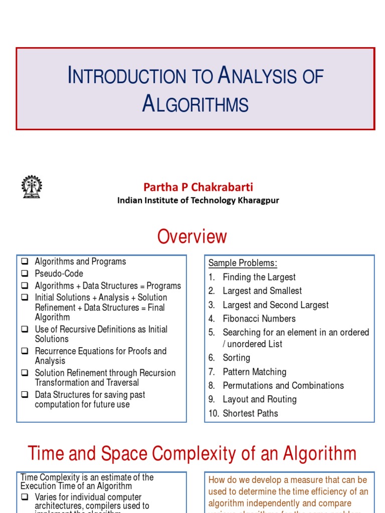 Fadml 03 Ppc Analysis Of Algos Pdf Pdf Computational Complexity Theory Algorithms