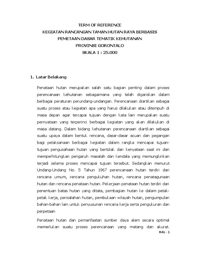 TOR Pengadaan RBI | PDF