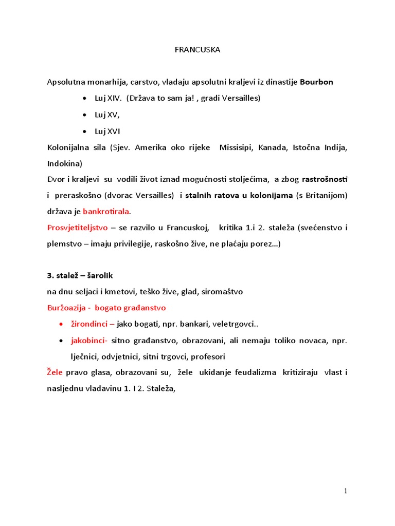 Francuska Revolucija | PDF