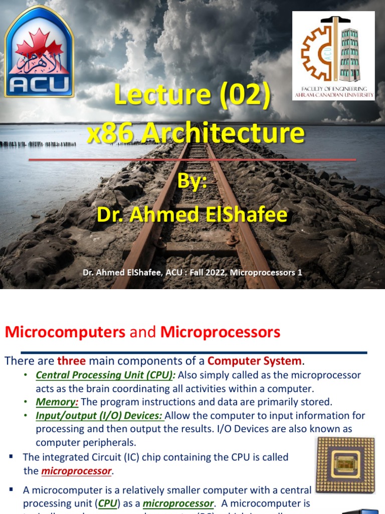 Microprocessor I - Lecture 02 | PDF | Central Processing Unit | Computer Data Storage