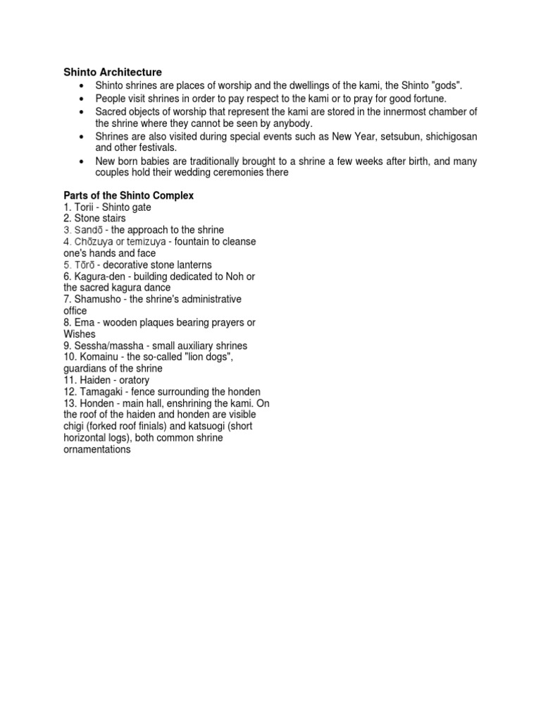 An Overview of Shinto Architecture and the Different Types of Shinto Temples | PDF | Shinto ...