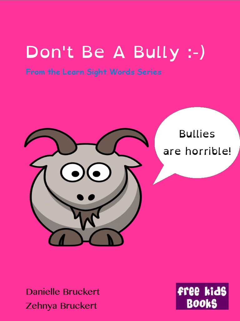 FKB Learn-Sight-Words-Print Friendly-Dont Be A Bully-VZ | PDF ...