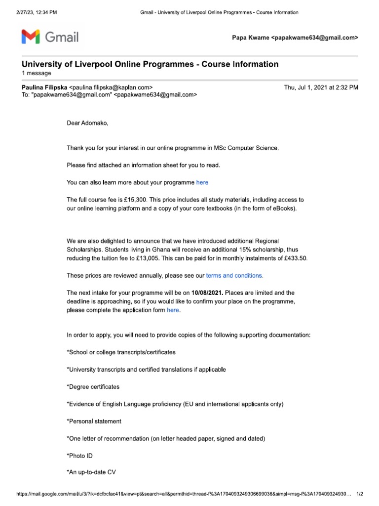 University of Liverpool | PDF