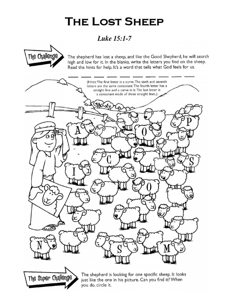 Lost Sheep Activity | PDF