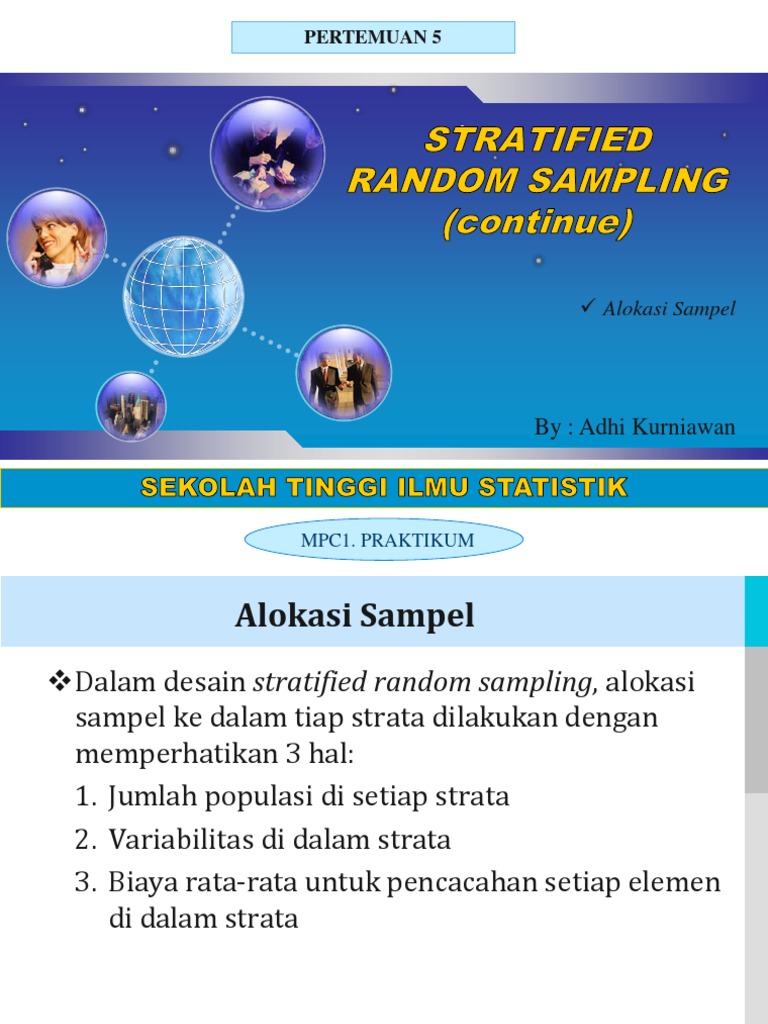 Alokasi Sampel dalam Stratified Sampling | PDF | Metode & Bahan Ajar