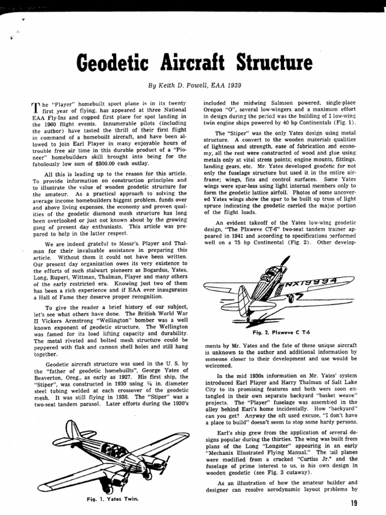Geodetic Aircraft Structure | PDF