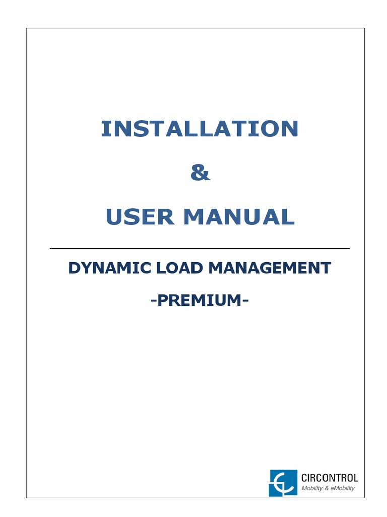 En Installation User Manual Load Management Premium | PDF | Power ...