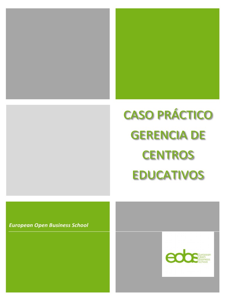 Caso Practico Gerencia de Centros Eduactivos | PDF | Salud y bienestar