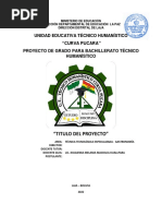 Seguimiento de Proyectos UPRE en Bolivia | PDF