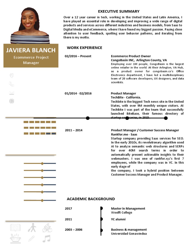 Free CV Template 22 | PDF | E Commerce | Search Engine Optimization