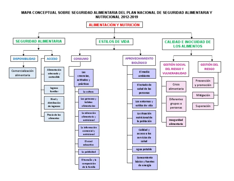 Mapa Conceptual | PDF | Seguridad alimentaria | Nutrición