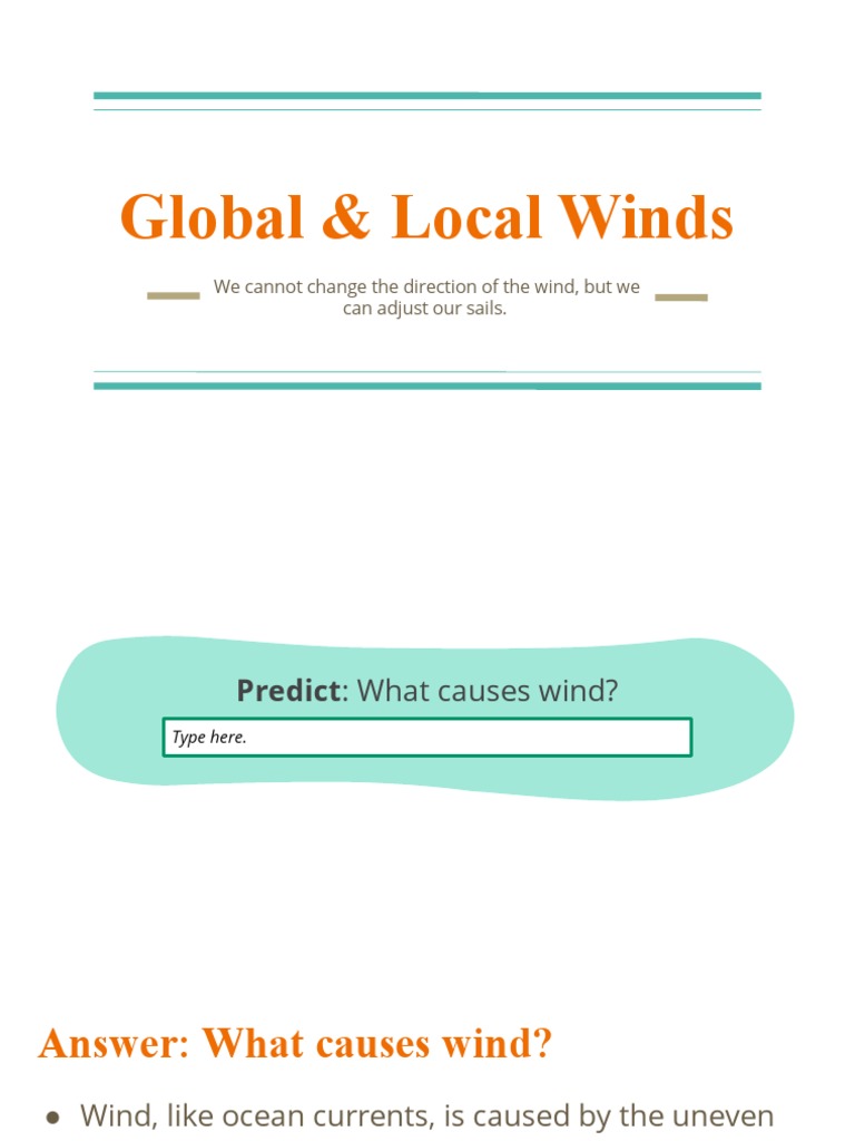 Global & Local Winds-Student | PDF | Wound | Atmospheric Circulation