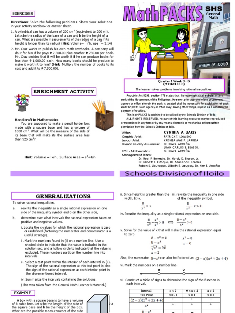 Math11 - GenMath - Q1Wk3-D Final-1 | PDF | Length | Interval (Mathematics)
