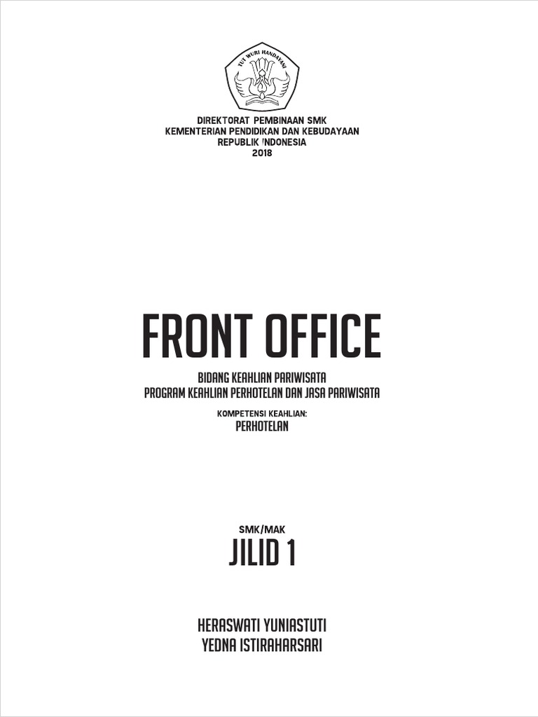 FRONT OFFICE Kls XI PDF | PDF | Seni